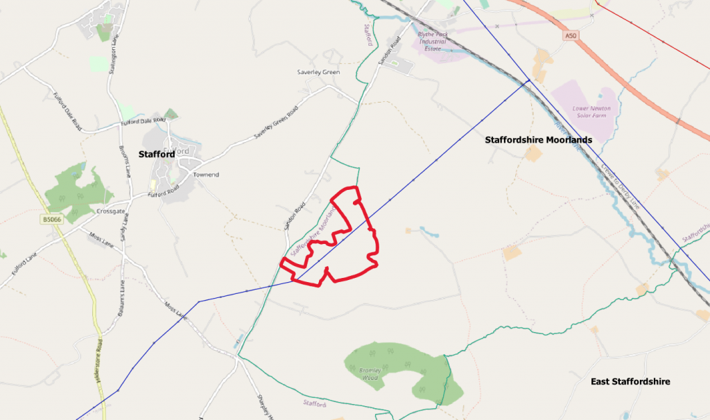 Location – Draycott Solar Farm